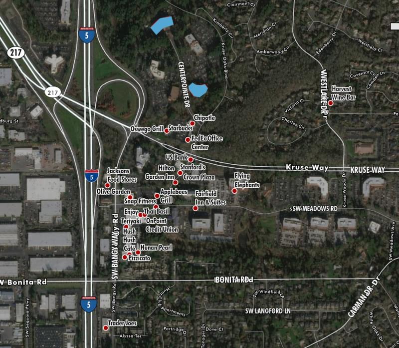 Location - One and Three Centerpointe