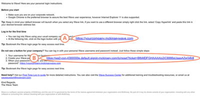 First Time Log In - Wave Support