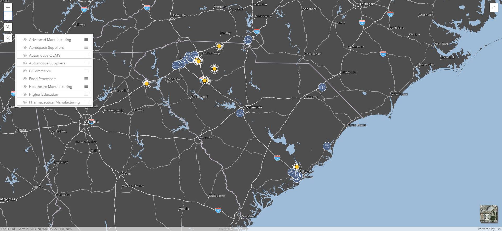 Tyger River Industrial Park Map Page - Pacolet Milliken Industrial